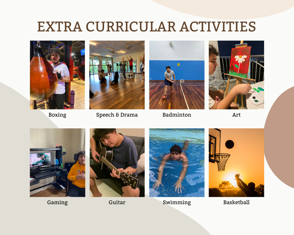Evan, age 15 - Extra Curricular Activities - Jett Enrichment Centre